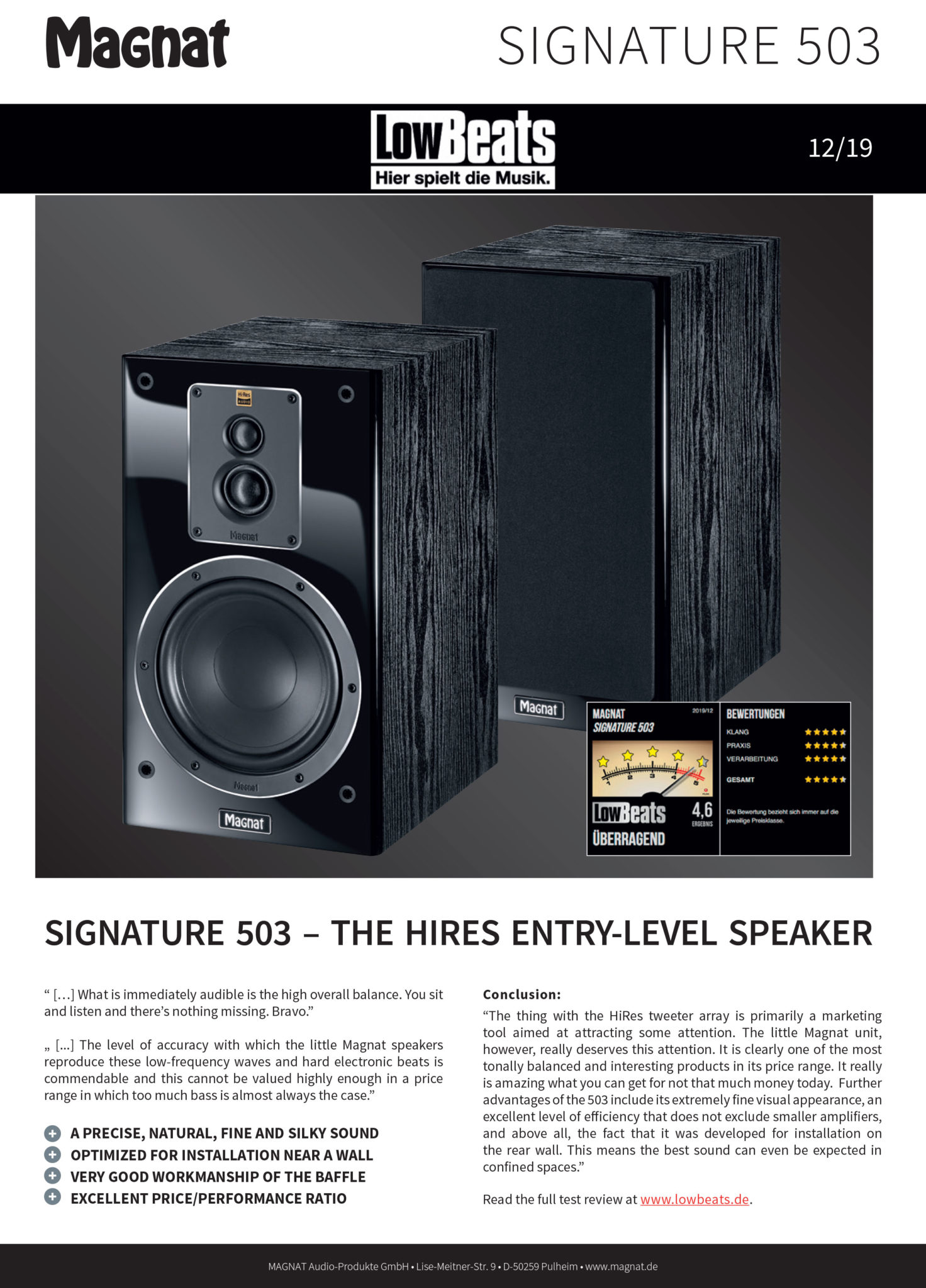 Magnat Signature 503 LowBeats.de Review – Hi Fi HQ Blog: News, Reviews ...